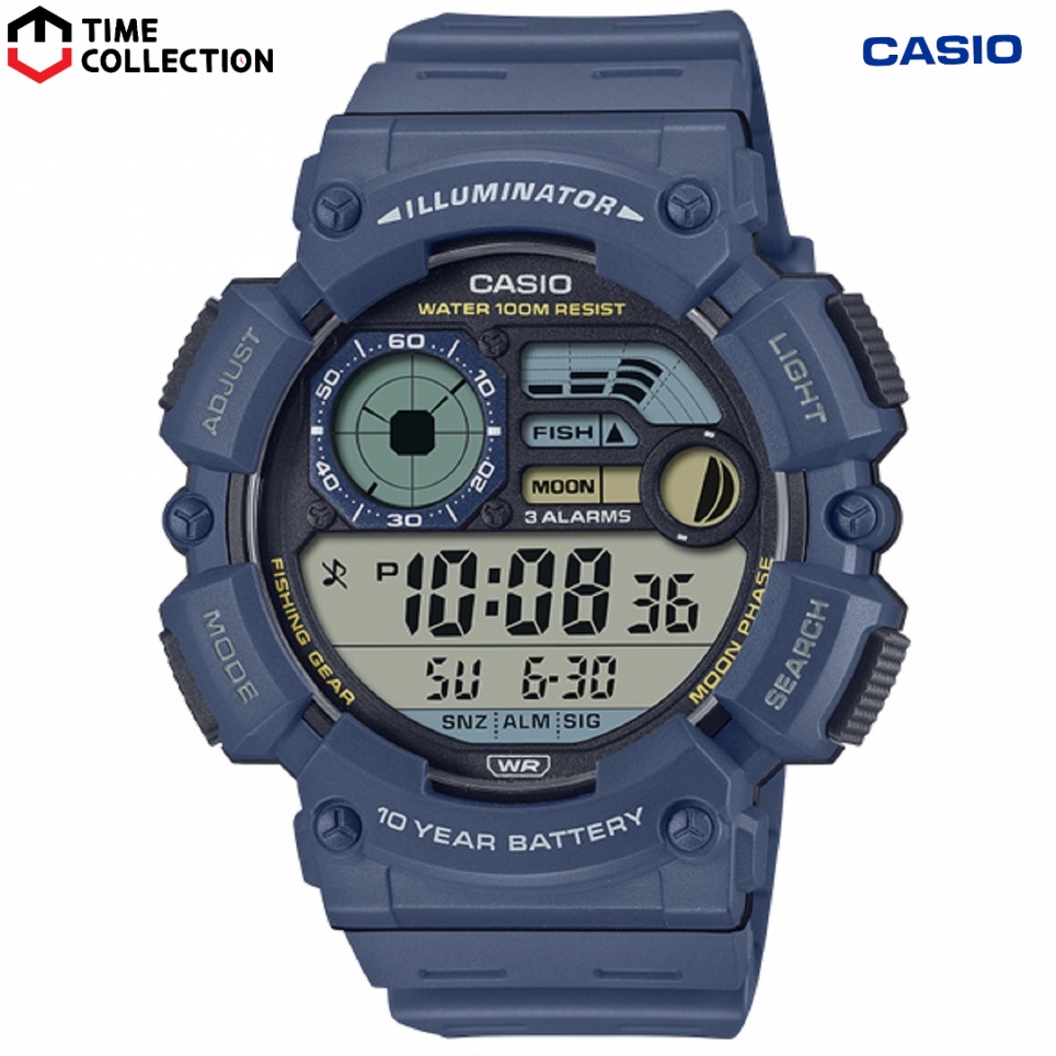 Casio WS-1500H-2A Digital Rubber Strap Watch For Men | Shopee Philippines