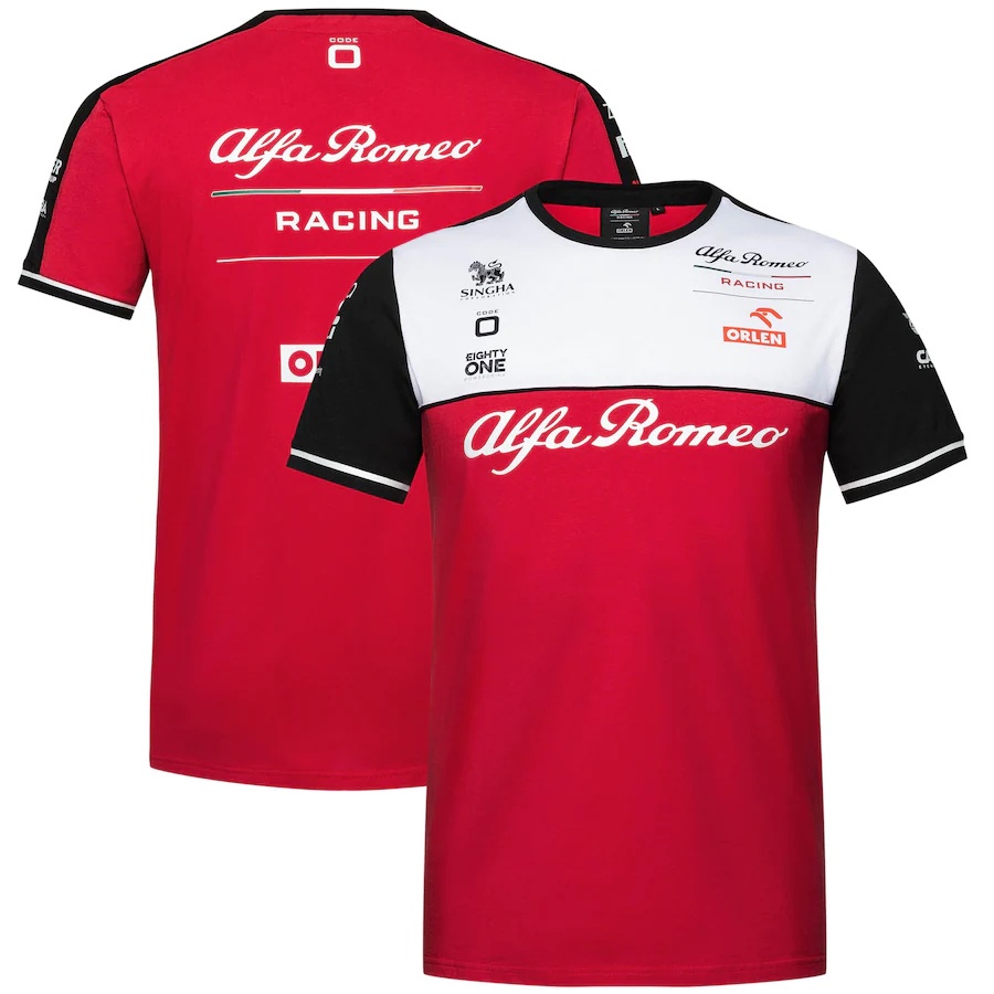 Formula One Racing Alfa Romeo F1 Team ORLEN 2022 Team T-Shirt Summer ...