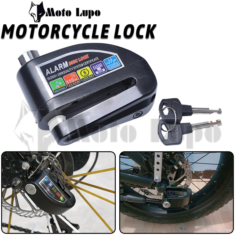 Motorcycle Alarm Lock Motorbike Antitheft Lock Wheel Disc Brake ...