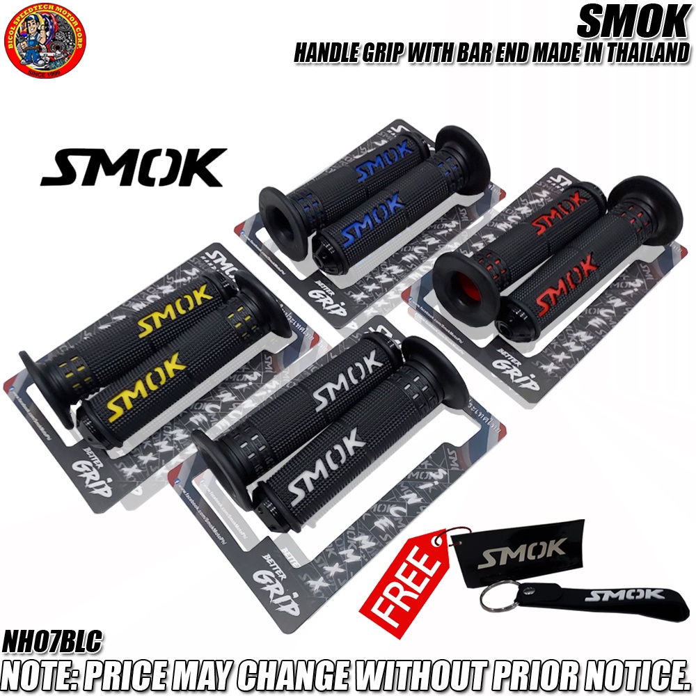 SMOK HANDLE GRIP WITH BAR END (MADE IN THAILAND) WITH FREEBIES (NH07BL ...