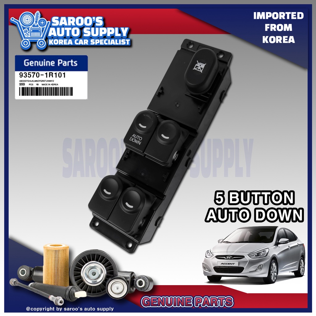 [Genuine] Window Switch For Hyundai Accent (11-18) Original Parts ...