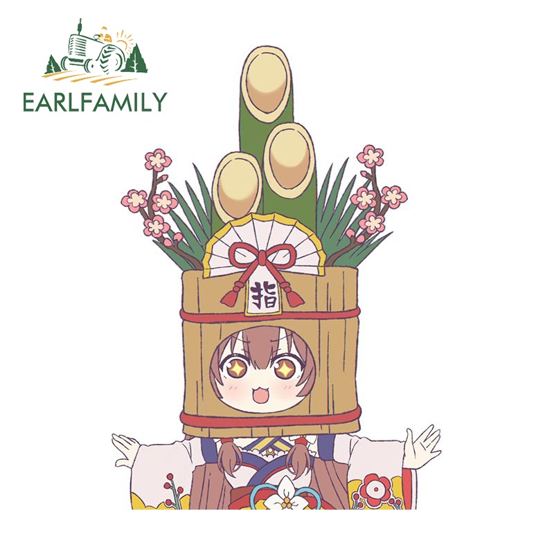 EARLFAMILY 13cm x 9.3cm for Hololive Inugami Korone Cute Vinyl Car ...