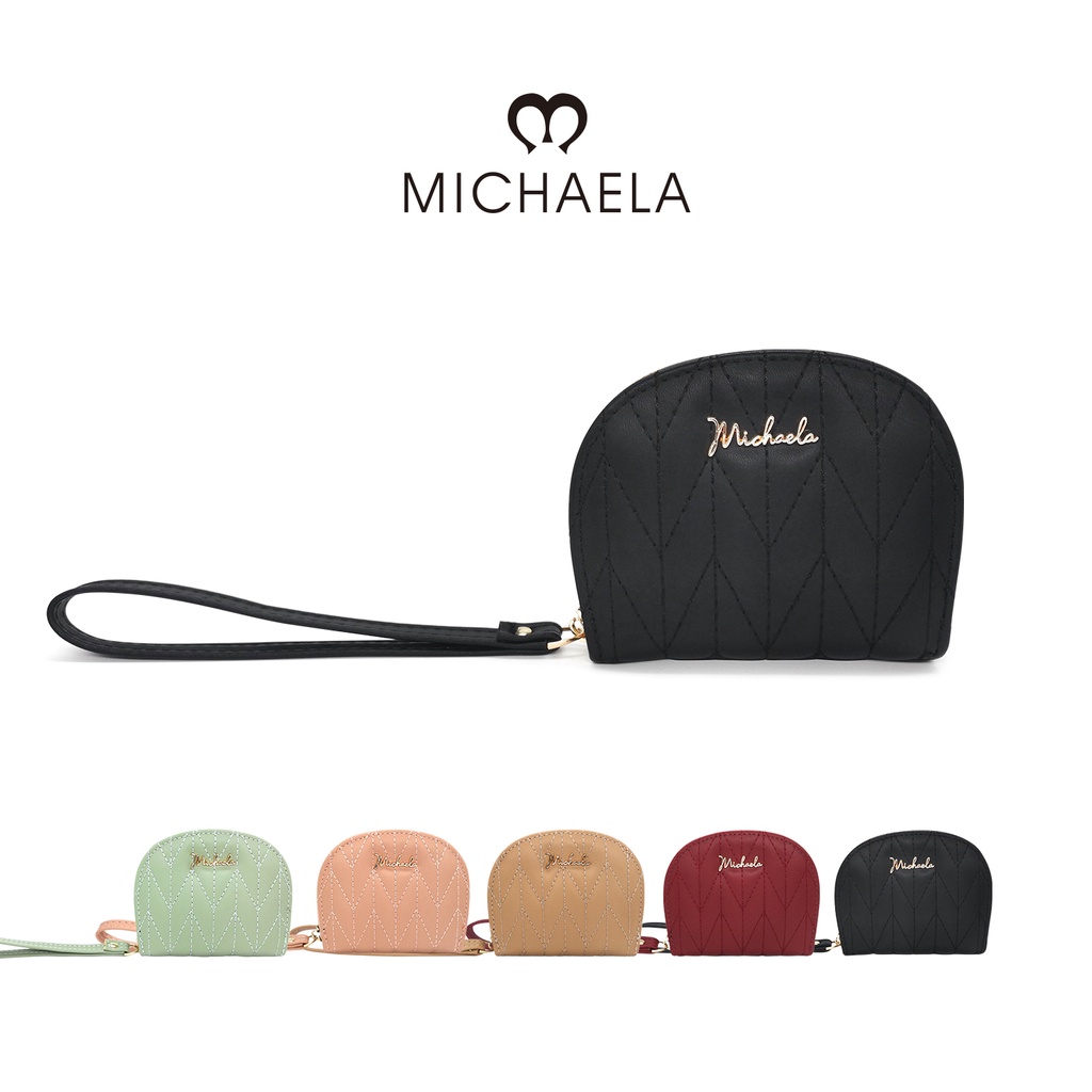 MICHAELA Card Holder Wallet for Women Luxury Crocodile Pattern Leather ...