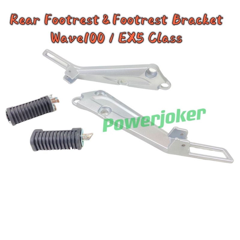 Honda Wave100 / EX5 Class / Wave 100 - Left & Right LH RH Rear Footrest ...