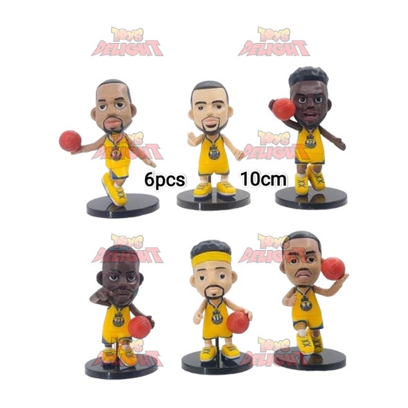 NBA Basketball GSW Stephen Curry Klay Thompson 14cm mini display figure ...