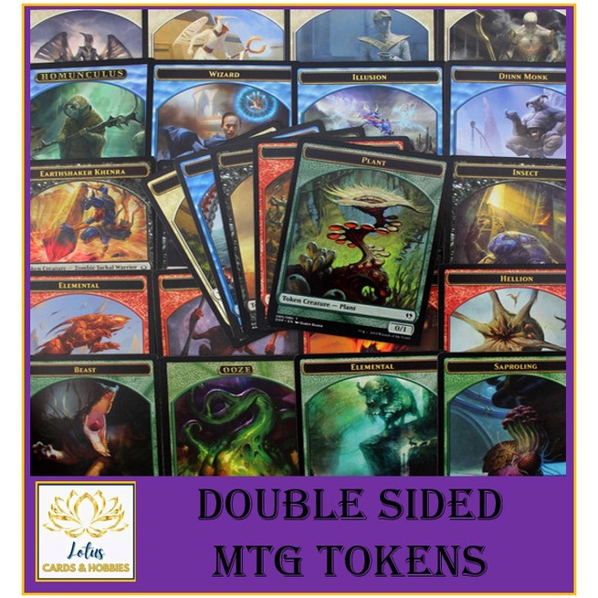 Magic the Gathering | Double-Sided MTG Tokens - Album 4 | Shopee ...