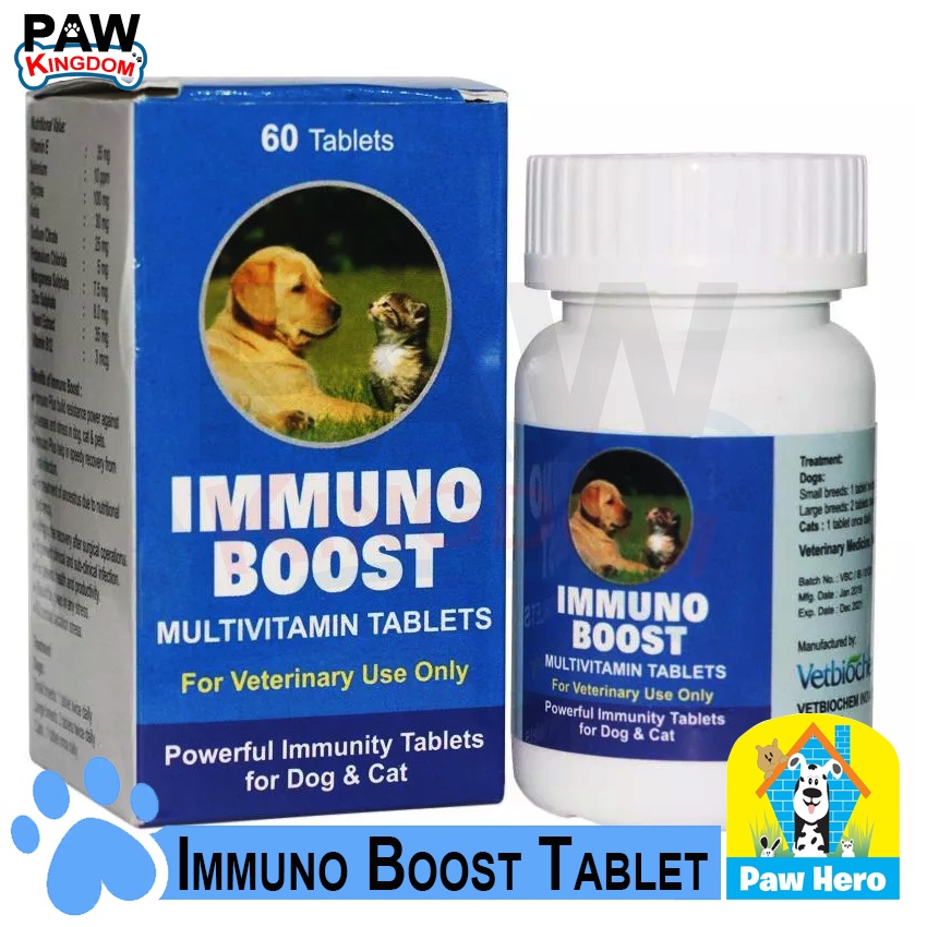 Immuno Boost Multivitamins Powerful Immunity for Dog & Cat Tablet ...