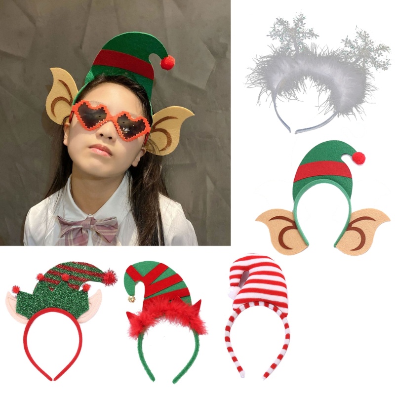 WMMB Christmas Elf Headband With Ear Christmas Elf Ear Headband ...