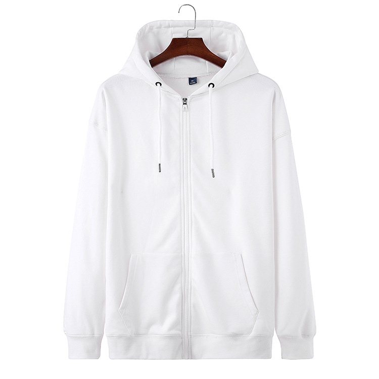 12color Unisex Hooded Jacket cotton Plain Jacket with Zipper | Shopee ...