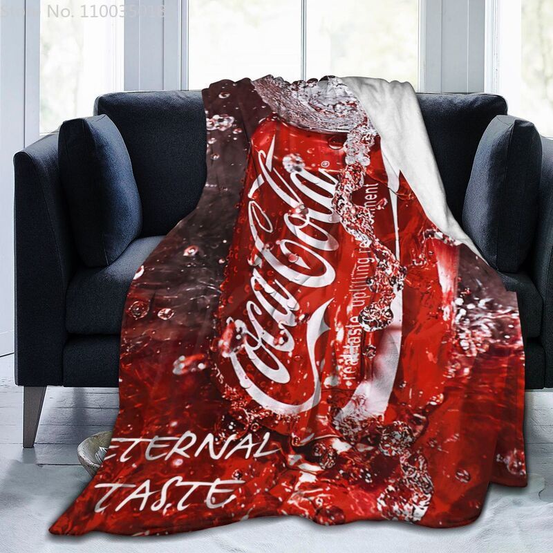 Coca Art Cola Cool cokeS Throw Blanket Fuzzy Warm Throws for spring ...