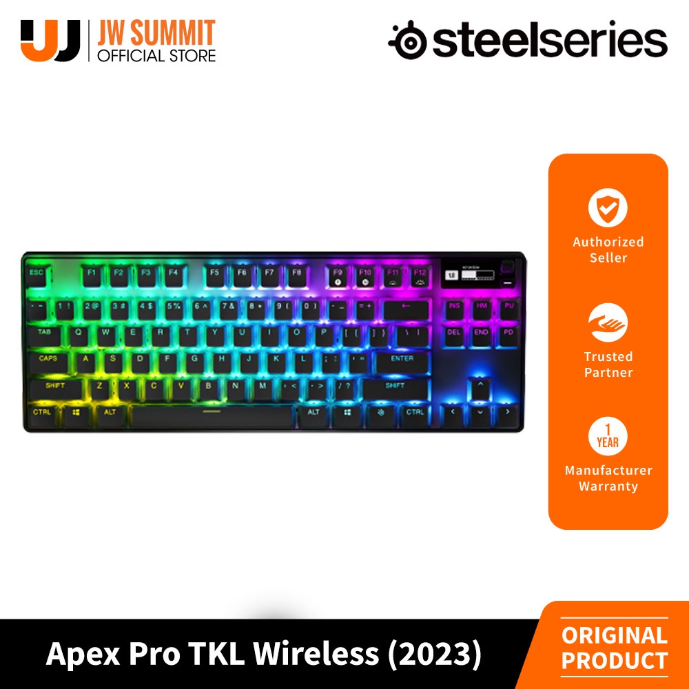 SteelSeries Apex Pro TKL Wireless 2023 OmniPoint Adjustable Switch ...