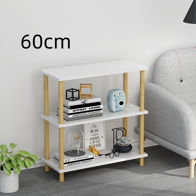 【High-Grade】Multi 3/4/5/6 Layers Shelf Storage Rack Standing Solid Wood Organizer Wall Shelf ...