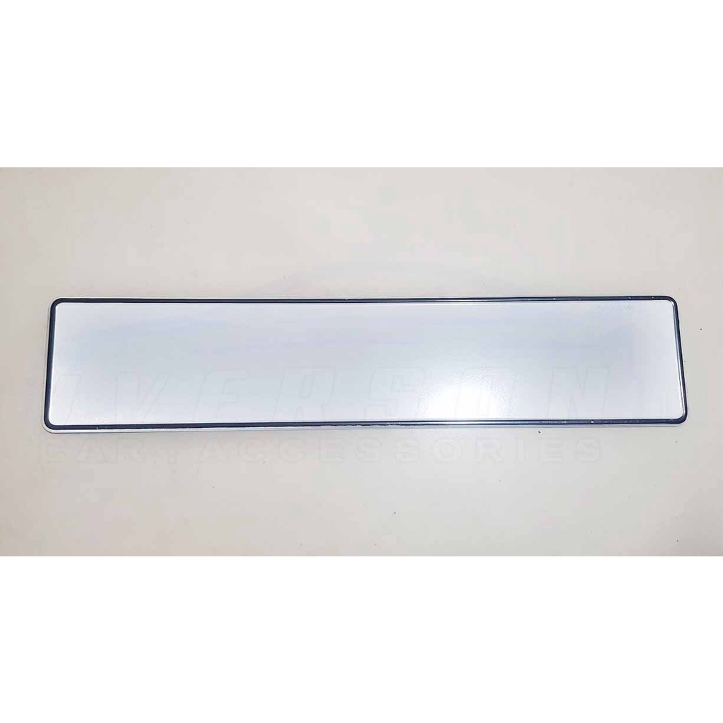 Euro Plate Car Plate Extension Plain White | Shopee Philippines