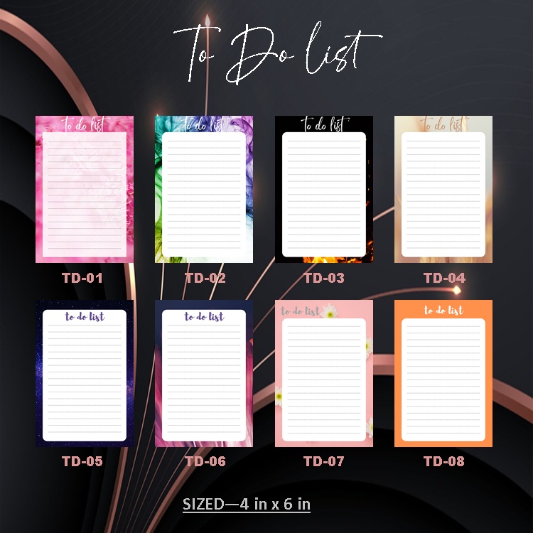 Personalized To Do list | Customized | To Do's | Shopee Philippines