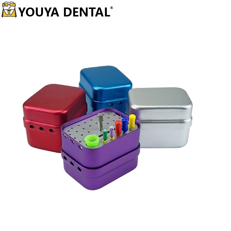 30 Holes Endo Block Dental Burs Holder Stand Autoclave Disinfection Box ...