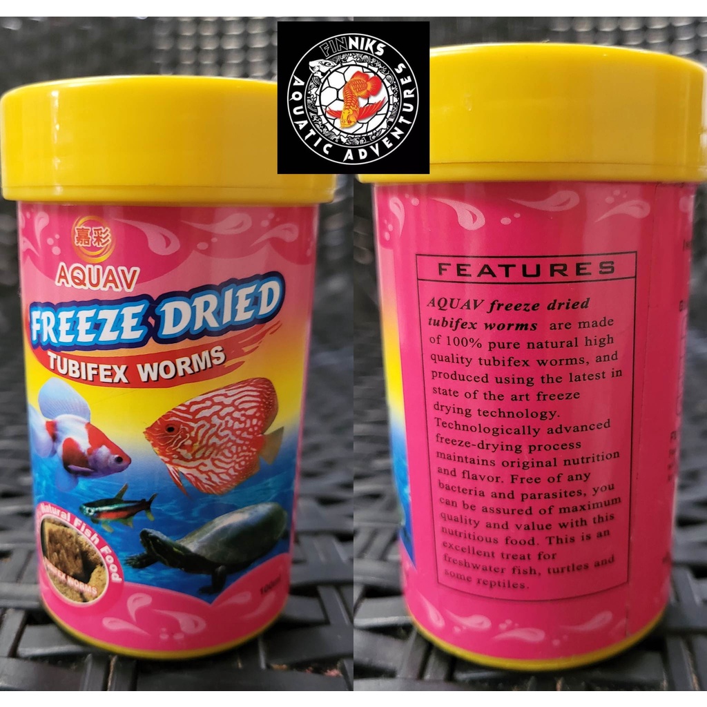 Aquav FREEZE DRIED TUBIFEX WORM 500mL | Shopee Philippines