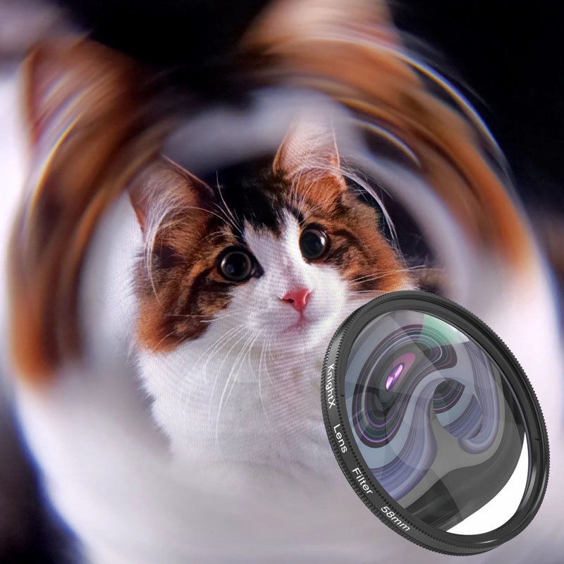 KnightX 58mm 67mm 77mm Glass Swirl Prism Camera Filter Photography ...