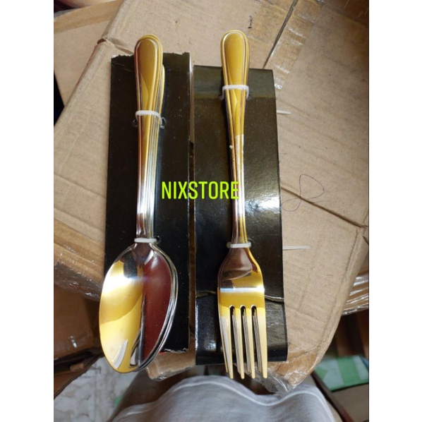 Stainless Spoon and Fork (Sobrang Kapal) | Shopee Philippines