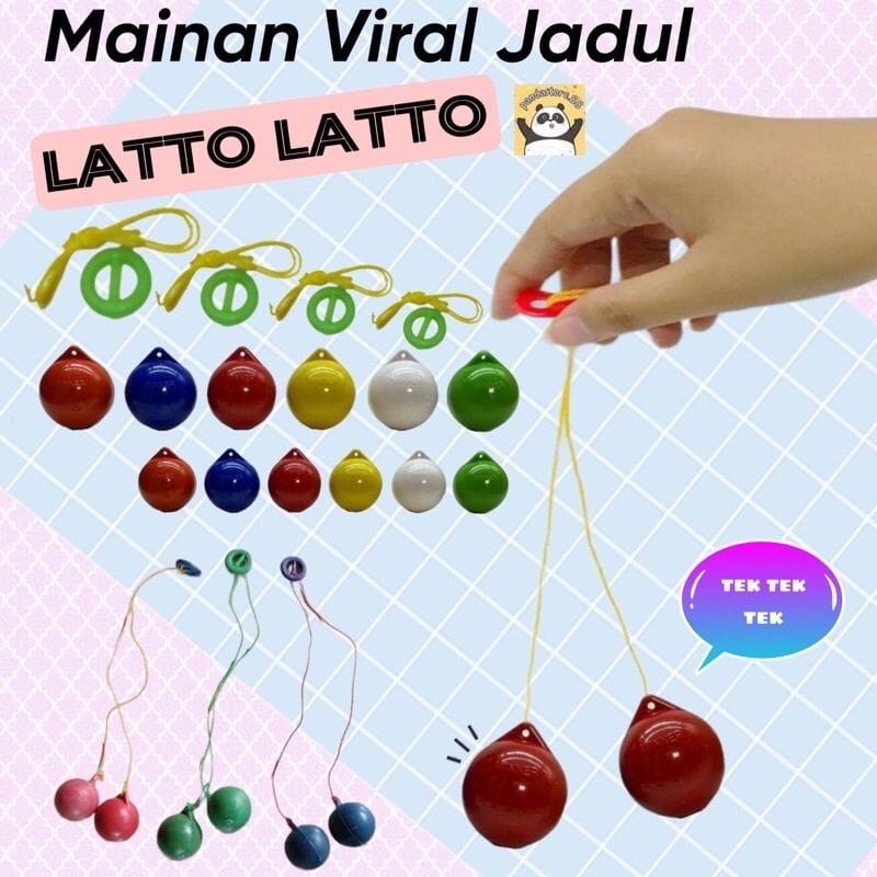 Thanks to the Original Lato Lato Toy Big Tek Tek Old LATTO Viral Size 4 ...