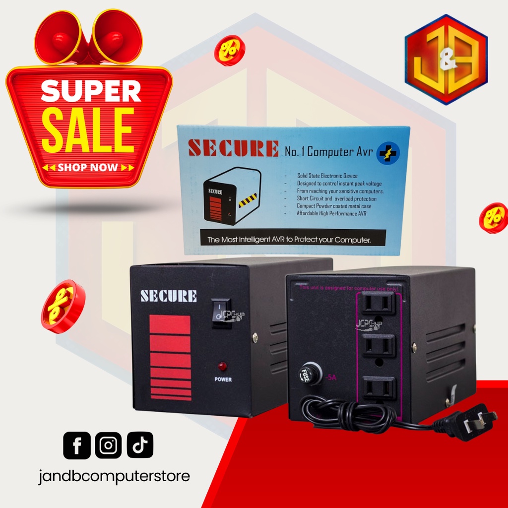 Secure Computer AVR 500W 220V High Performance | Shopee Philippines