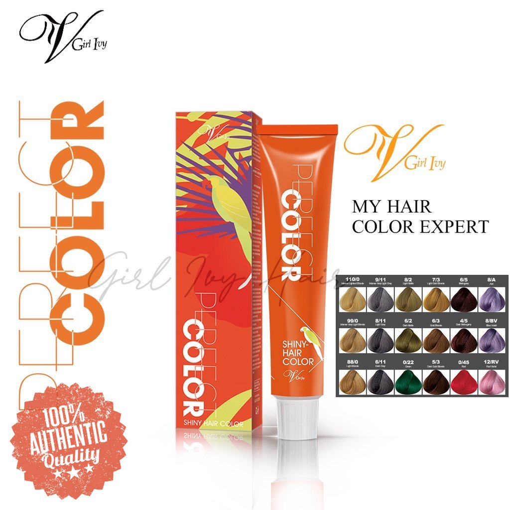 Girl Ivy Hair Color Hair Dye Cream Fashion Color 100ml IV-R01 | Shopee ...