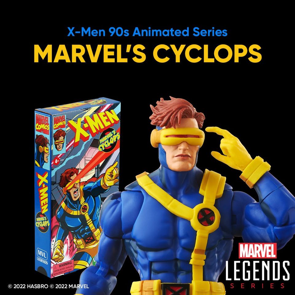 Marvel Legends Cyclops X-Men Animated Series VHS style package action ...