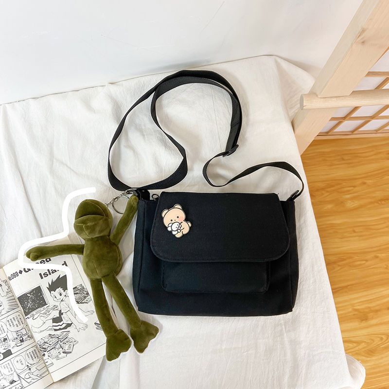 Canvas Bag Shoulder Bag Women Small Messenger Bag Female Mini Sling Bag ...