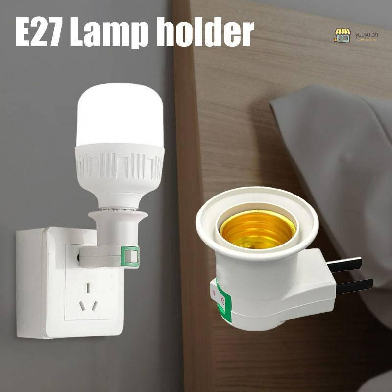 E27 Universal Screw Lamp Socket with Switch Wall Type LED Lamp Holder ...