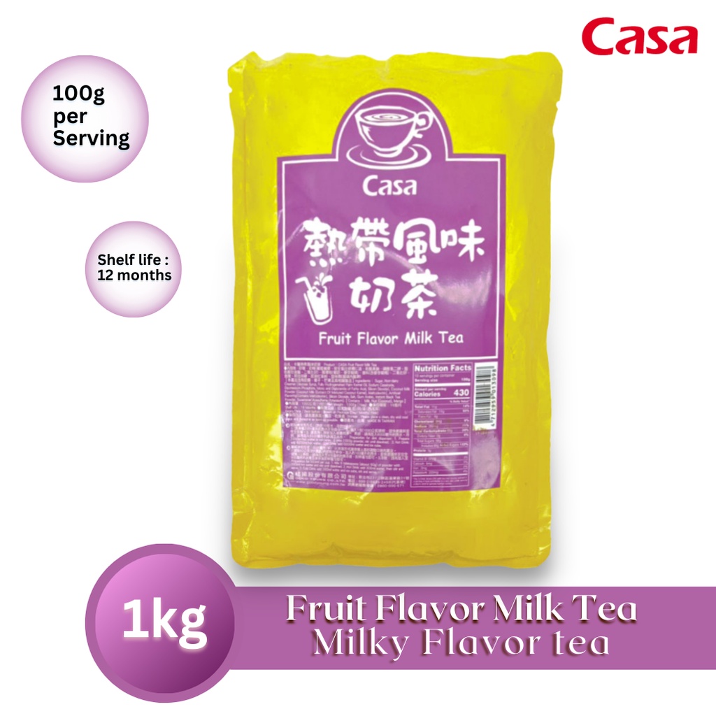 Casa Fruit Flavor Milk Tea 1kg | Shopee Philippines