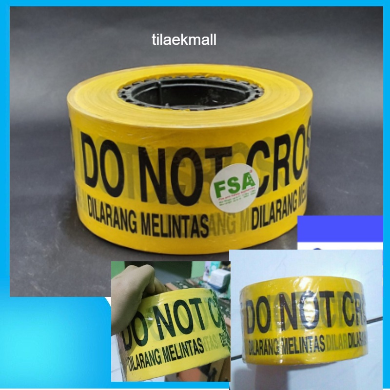 Police Line/Barrade Line/Safety Line Size 3 inches x 300 meters (DO NOT ...