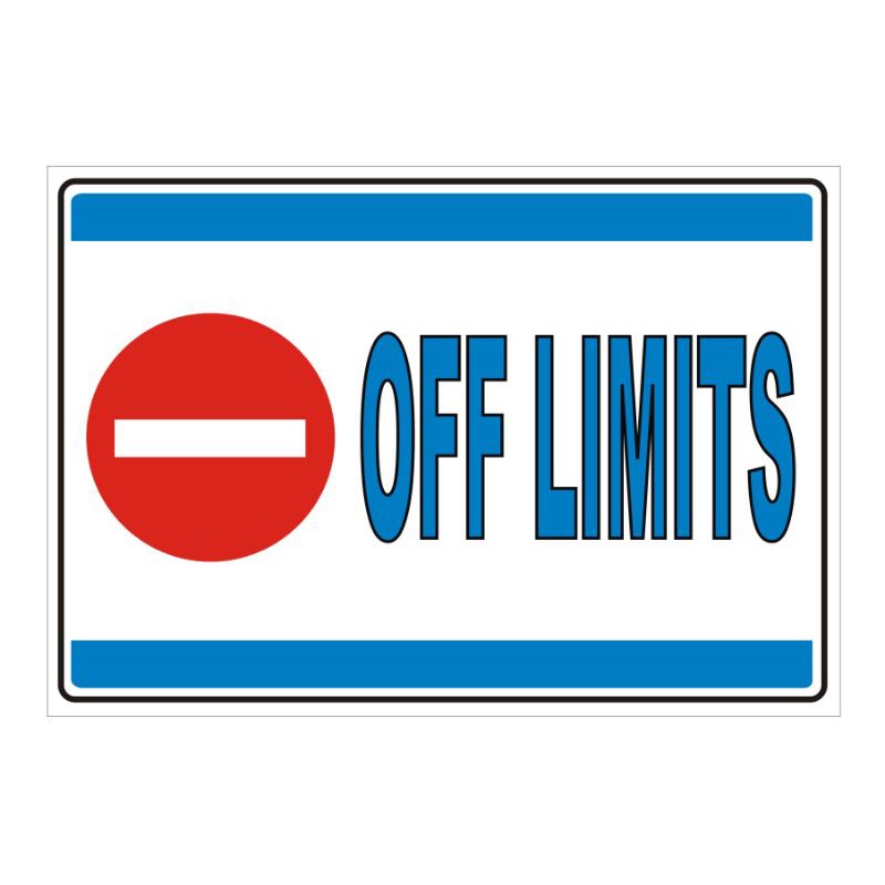 PVC Plastic signage for Establishments A4 size this way to restroom off ...