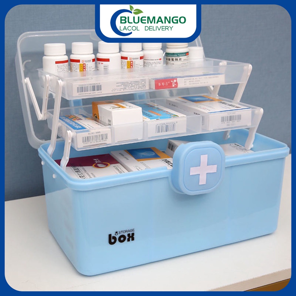Household medicine box multi-layer large capacity medicine portable ...