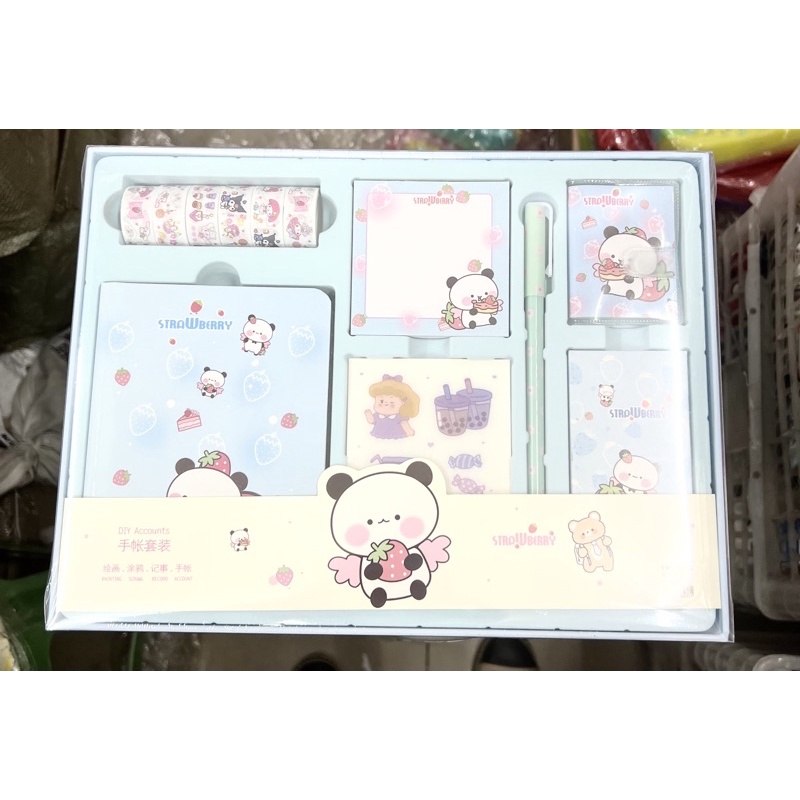 Sanrio Panda Hand Ledger Girls Diary Notebook Cute Girl Heart Coloring ...