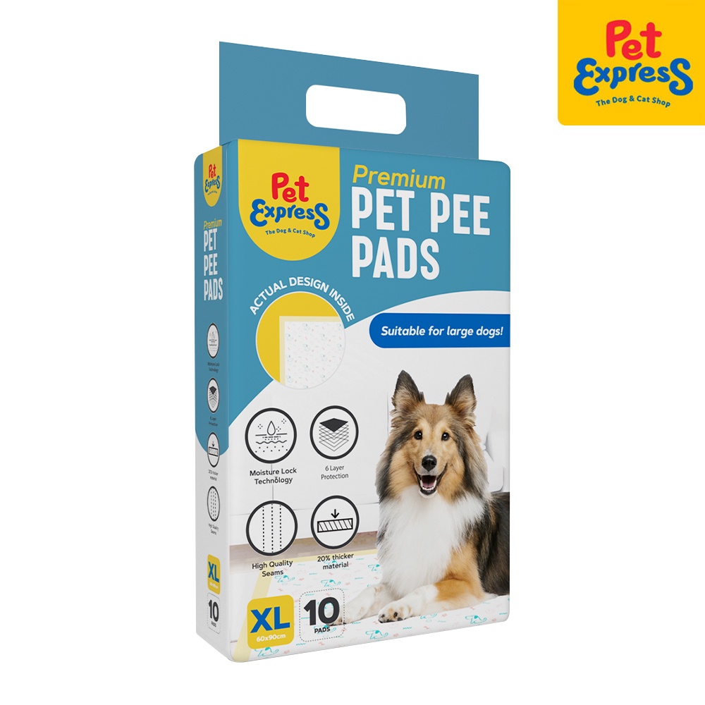Pet Express Premium Pet Pee Training Pads 60x90cm 10s Extra Large | Shopee Philippines