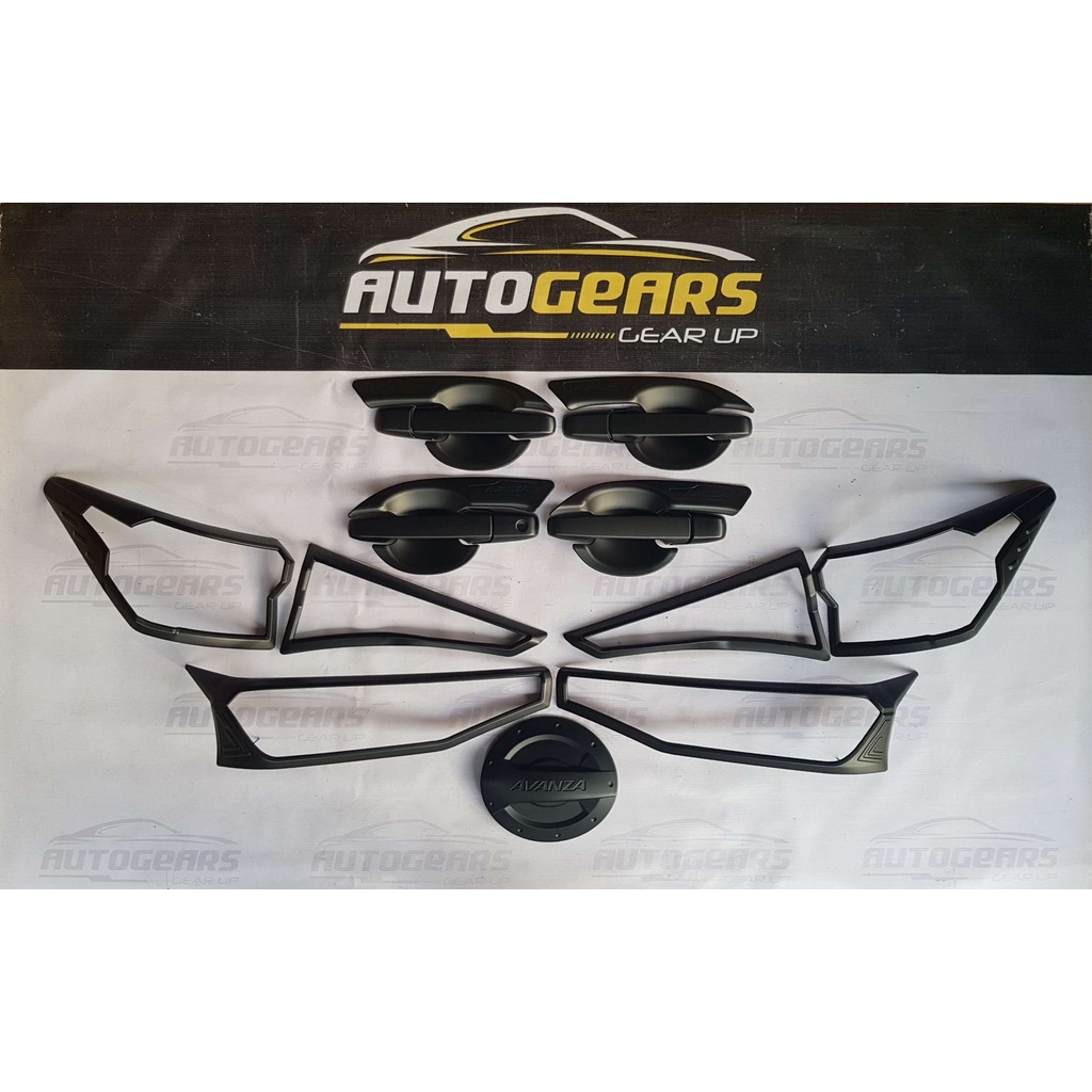 Toyota Avanza (2022 - 2025) Matte Black Garnish Set | Shopee Philippines