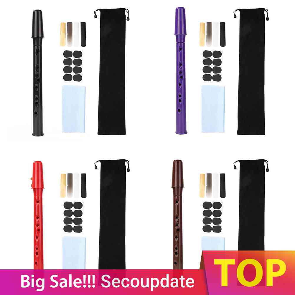 【HOT】8 Hole Mini Little Saxophone Pocket Sax Portable with Sax Reeds ...
