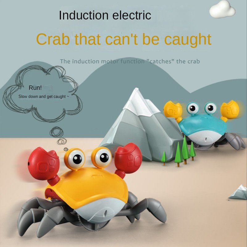 Electric Automatic Induction Crab Toy Animal Simulation Influencer ...