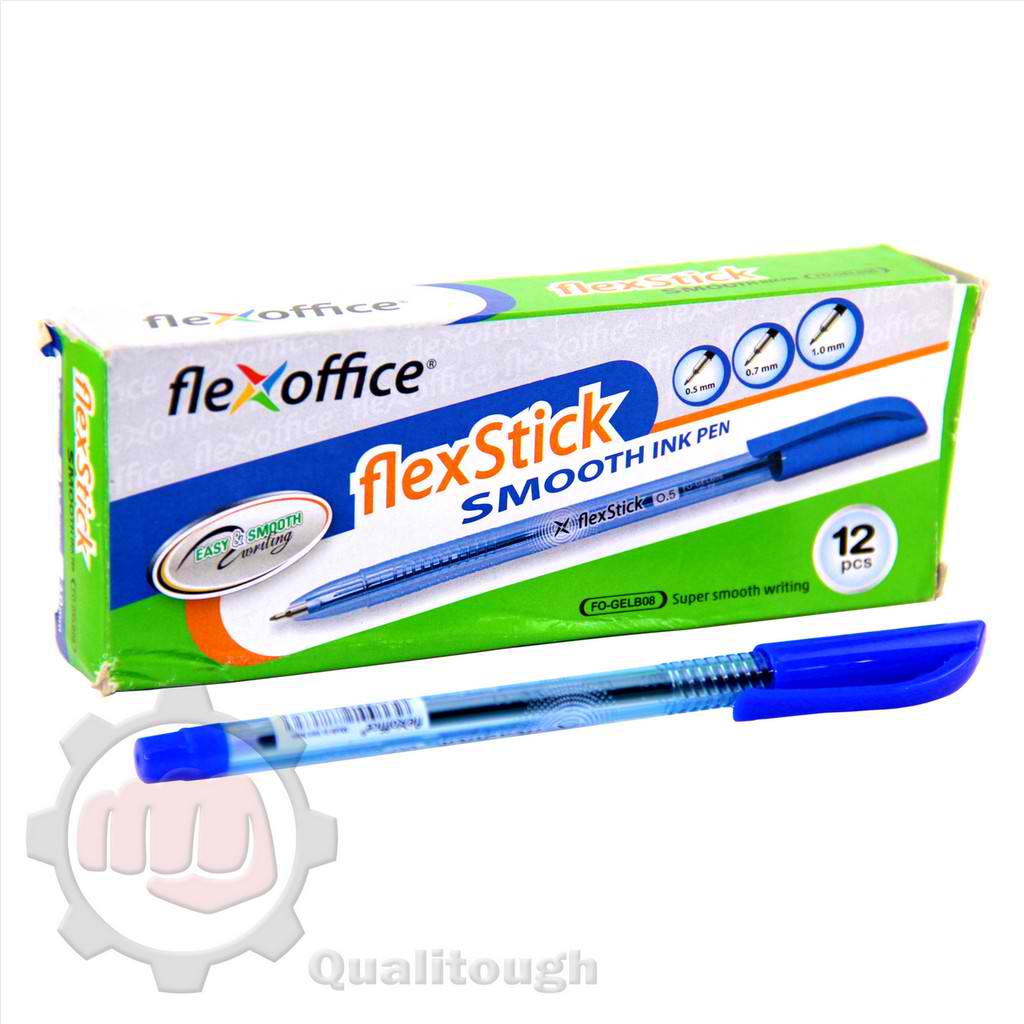 12pcs/box FlexStick Smooth Ink Ball pen 0.5mm/0.7mm Office School ...