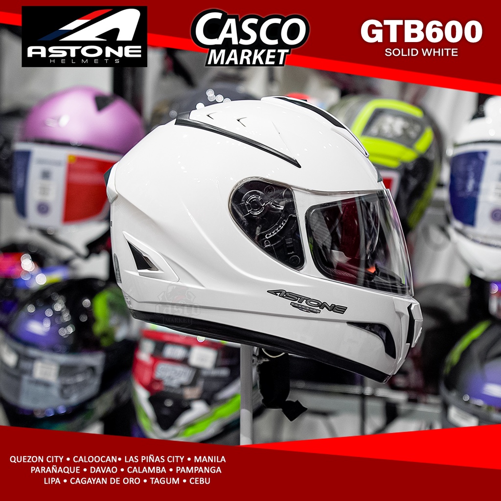 ASTONE GTB600 SOLID FULL FACE DUAL VISOR MOTORCYCLE HELMET | Shopee ...