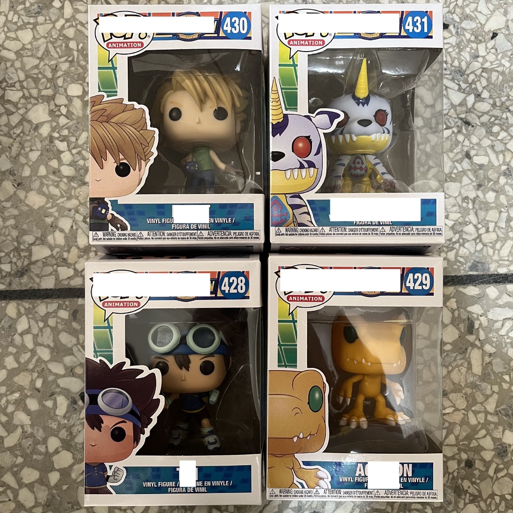 Funko Pop Digimon Action Figure Doll Digital Monster Agumon Tai Matt ...