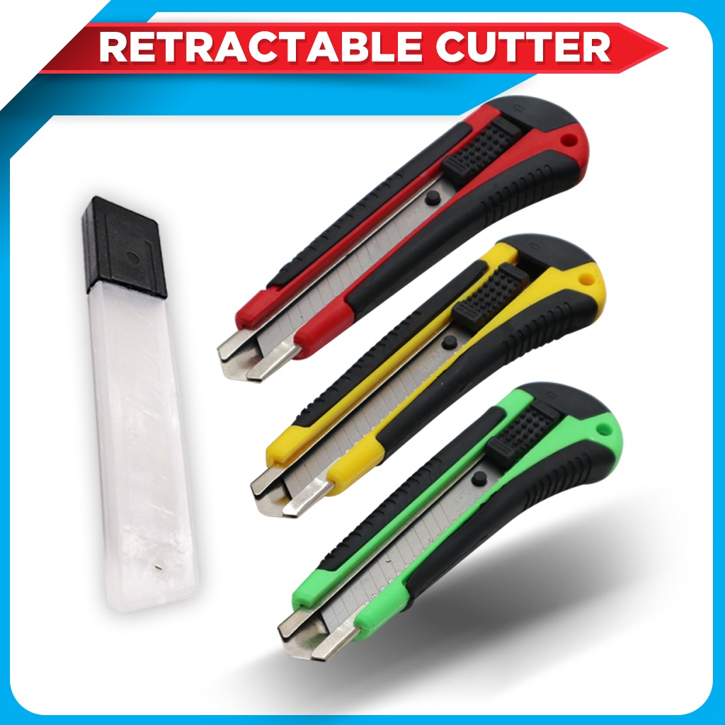 Retractable Precision Cutter Knife Small (Random Colors) | Shopee ...