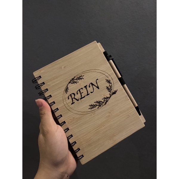 PERSONALIZED BAMBOO NOTEBOOK | Shopee Philippines