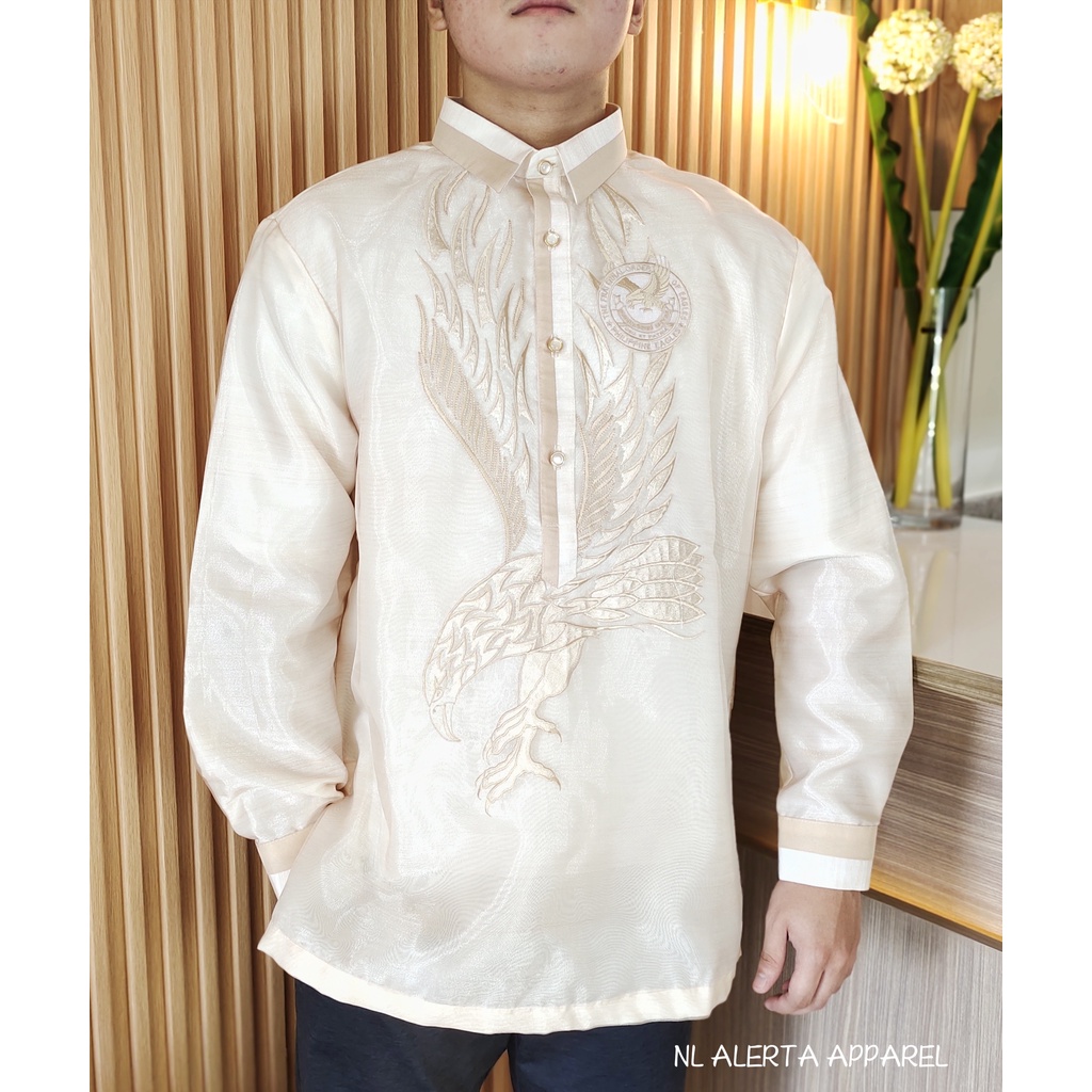 MODERN BARONG WITH EAGLE LOGO PURE EMBROIDERED FOR MEN | Shopee Philippines
