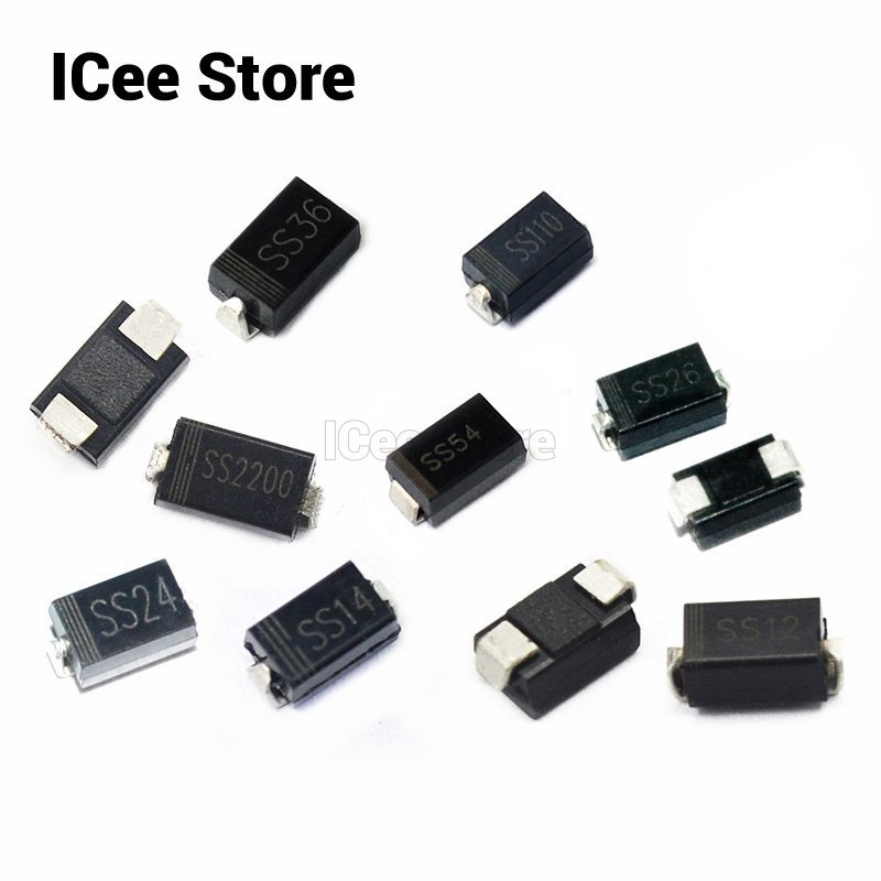 100Pcs/50Pcs Original SMD Diode SS14 SS24 SS210 SS34 SS36 SS54 1N5822 ...