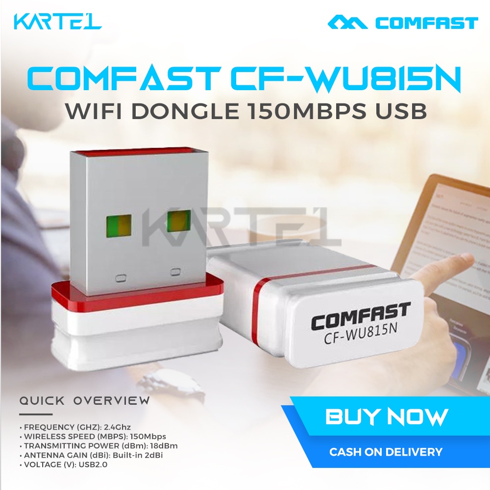 Comfast CF-WU815N wifi dongle 150Mbps USB wifi Adapter for Desktop and ...