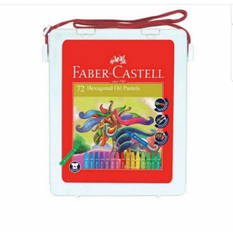 Faber Castell Crayons 72 Colors Hexagonal Oil Pastel | Shopee Philippines