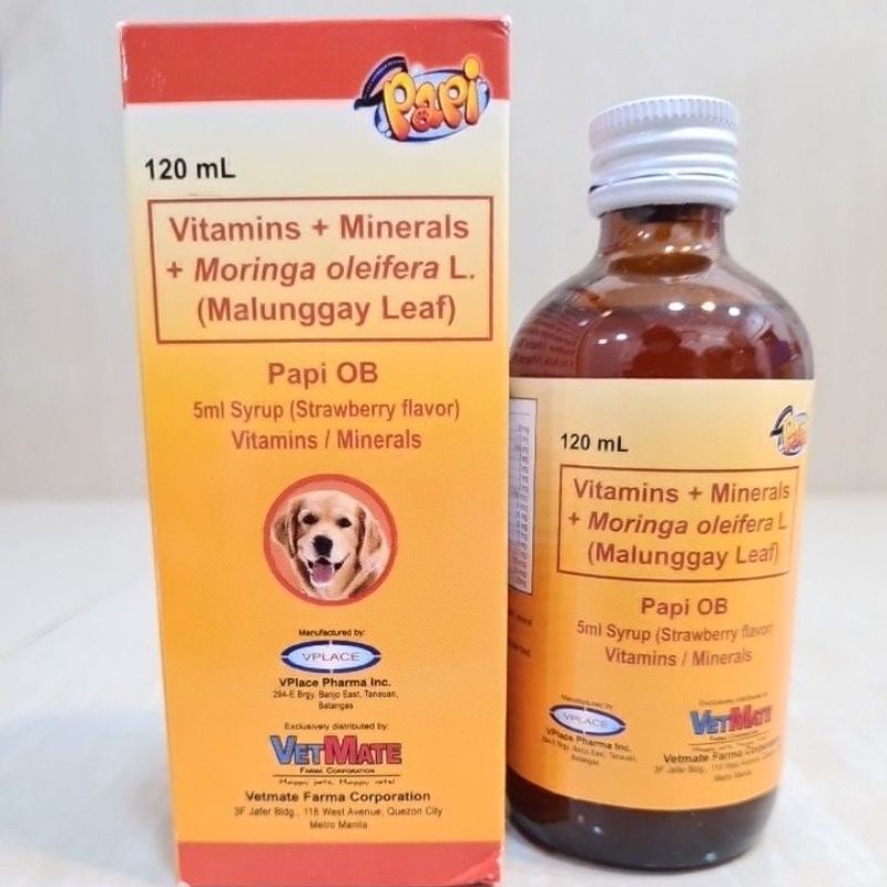 Papi OB Vitamins/Minerals 120mL | Shopee Philippines