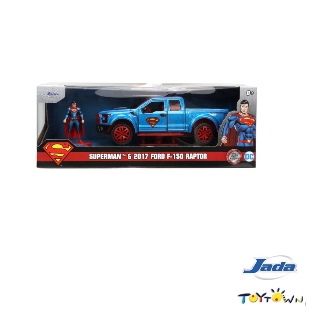 Jada Toys 1:32 Superman & 2017 Ford F-150 Raptor W/ Figure (Die Cast ...