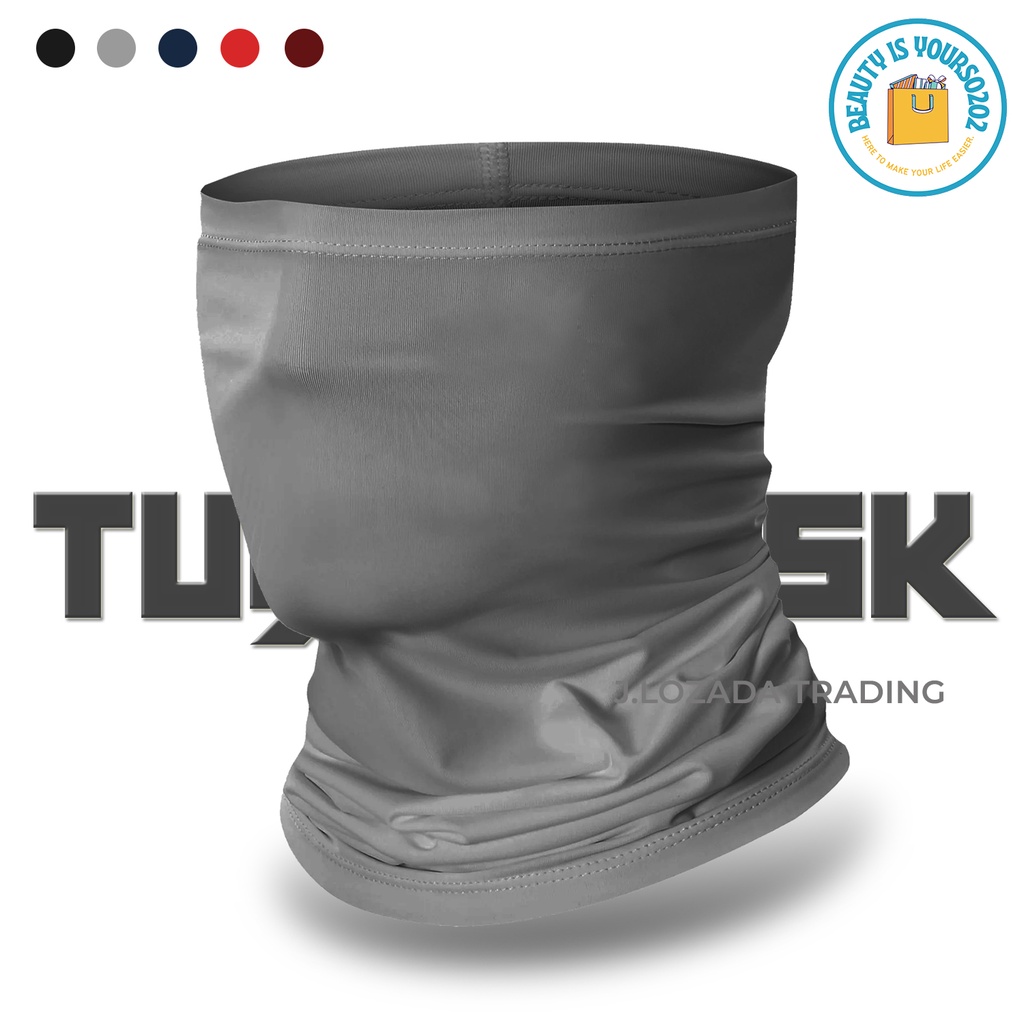 NYLON SCARF TUBE MASK - NTM PLAIN - UNISEX - Neck Gaiter, Headband ...