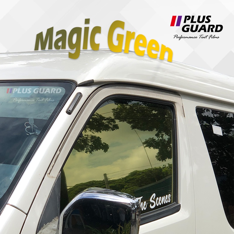Magic GREEN Car Tint Films/ UV rejection Window films added style ...